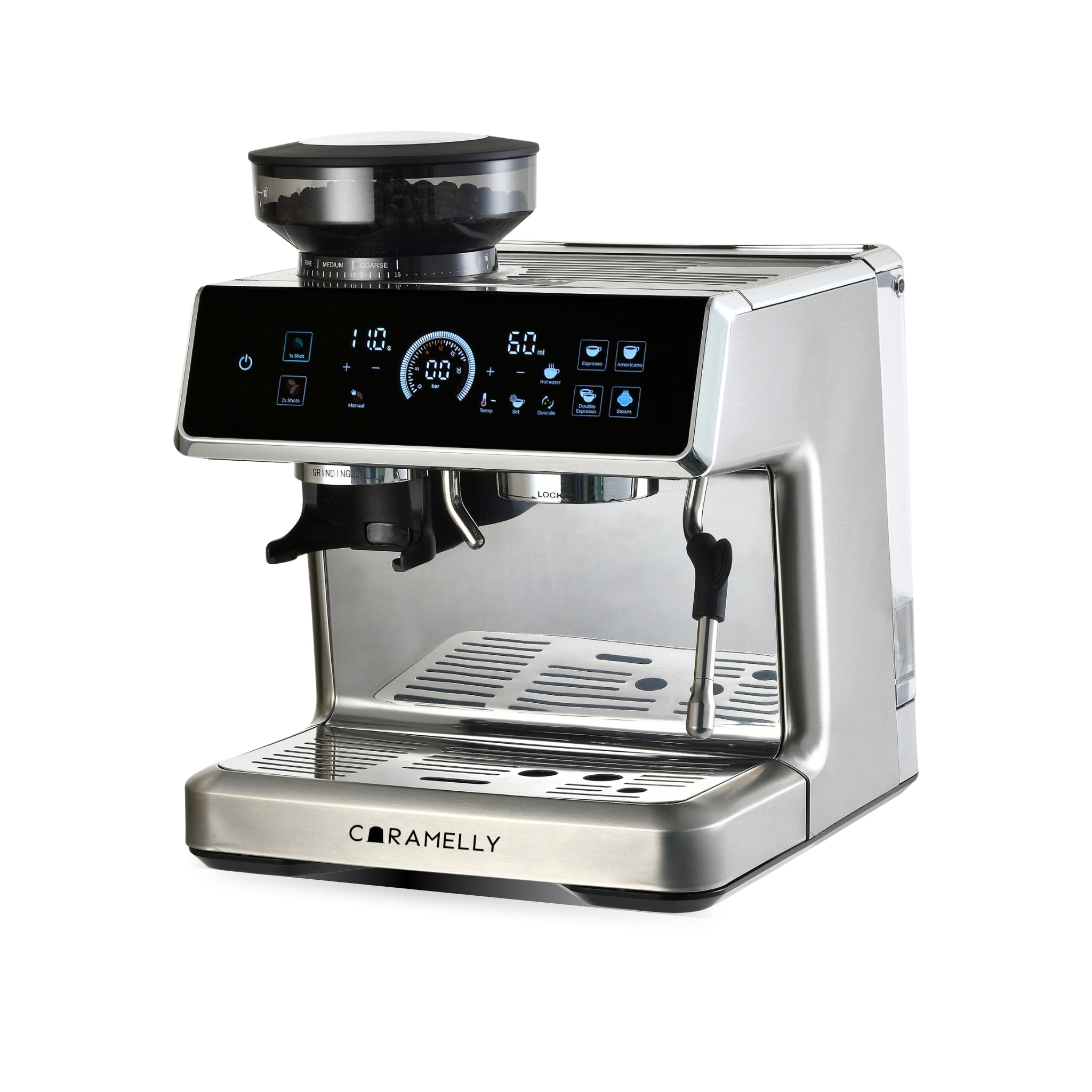 Caramelly Latte Touch Coffee Machine with Precision Grinding and Touch
