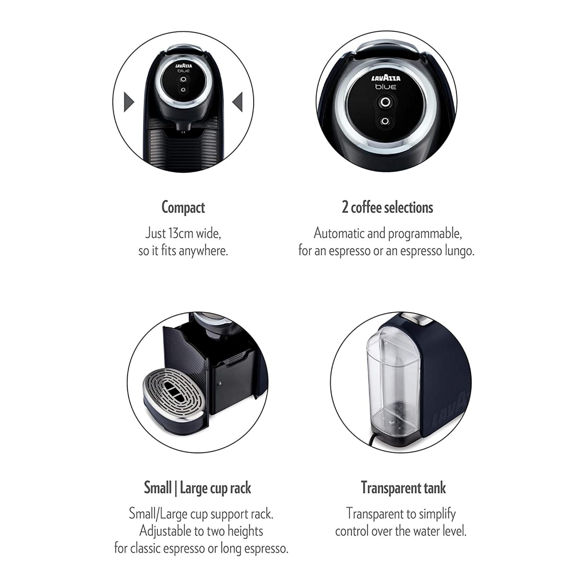 Buy LAVAZZA Blue Classy Mini Espresso Coffee Machine | Caramelly